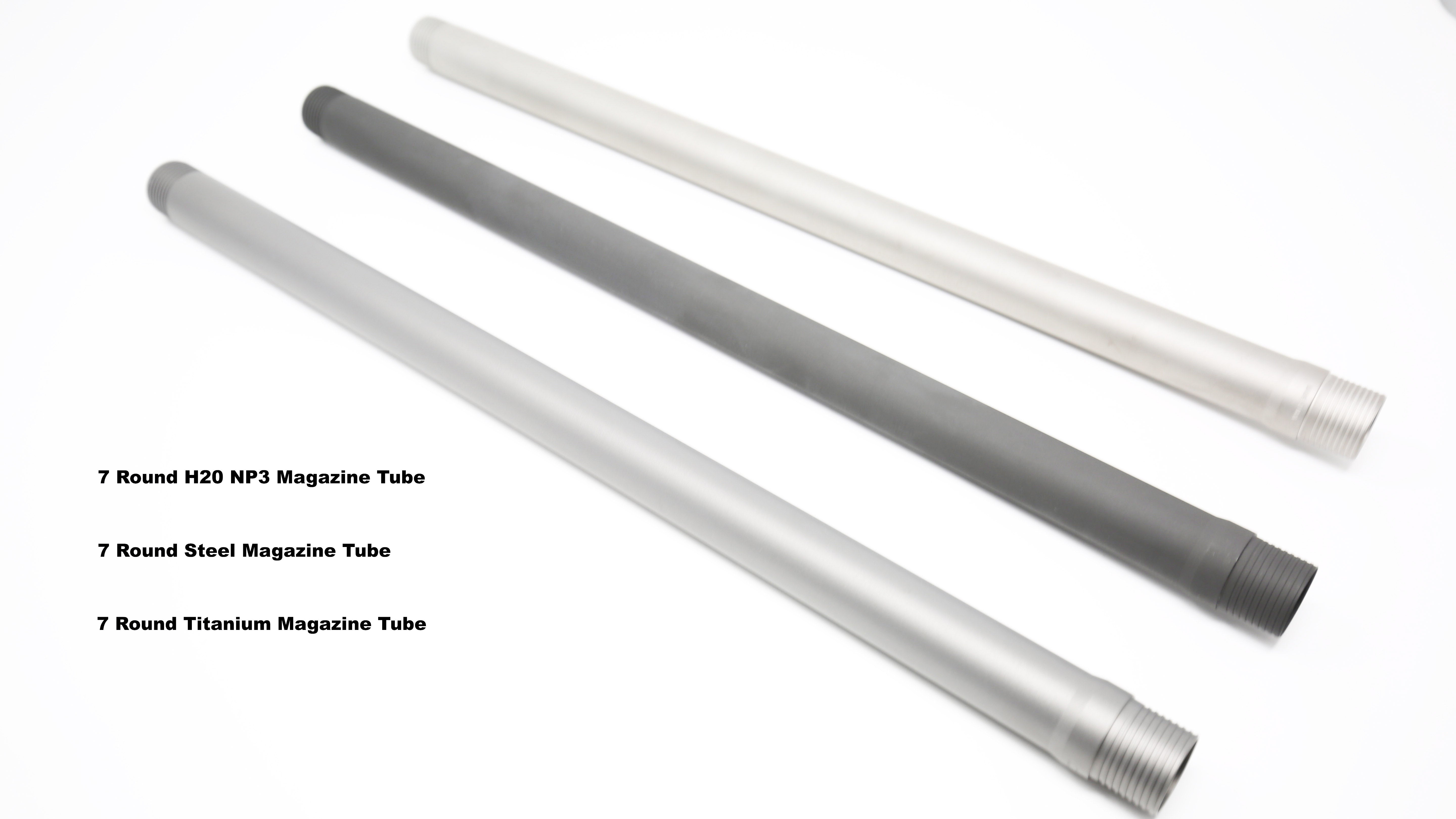 7 ROUND STEEL BLACK MAGAZINE EXTENSION TUBE FOR BLACK BENELLI M4 SHOTG ...